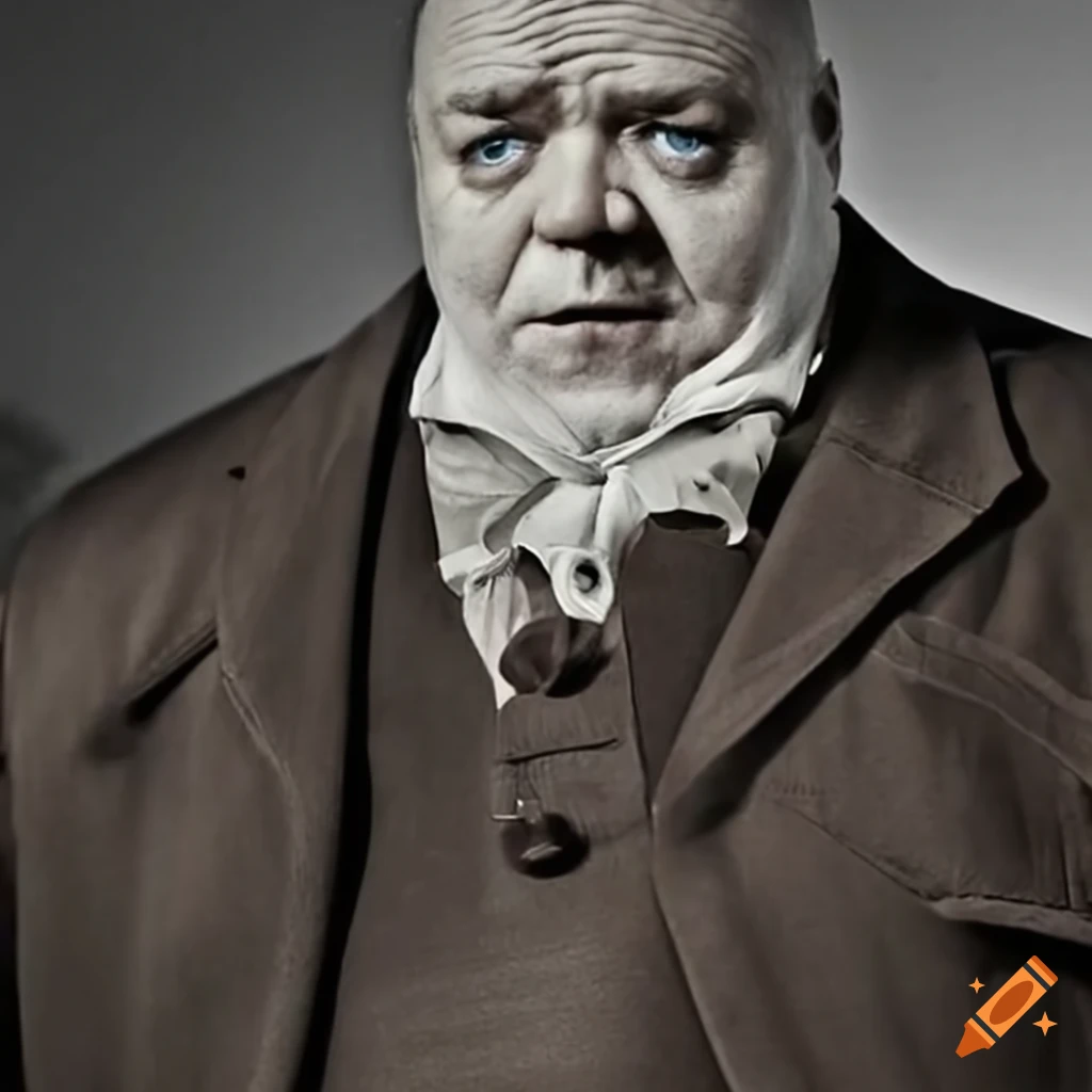 Russell crowe as uncle fester on Craiyon