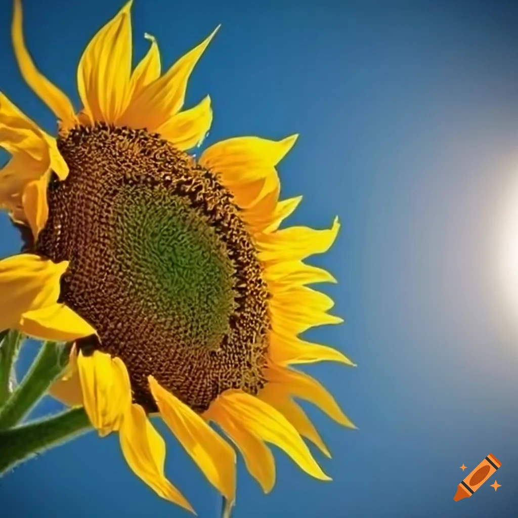 Sunflower reaching for the sky