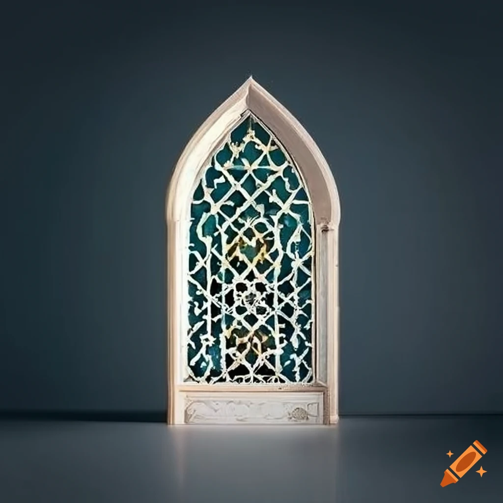 White window altar in islamic art style on Craiyon