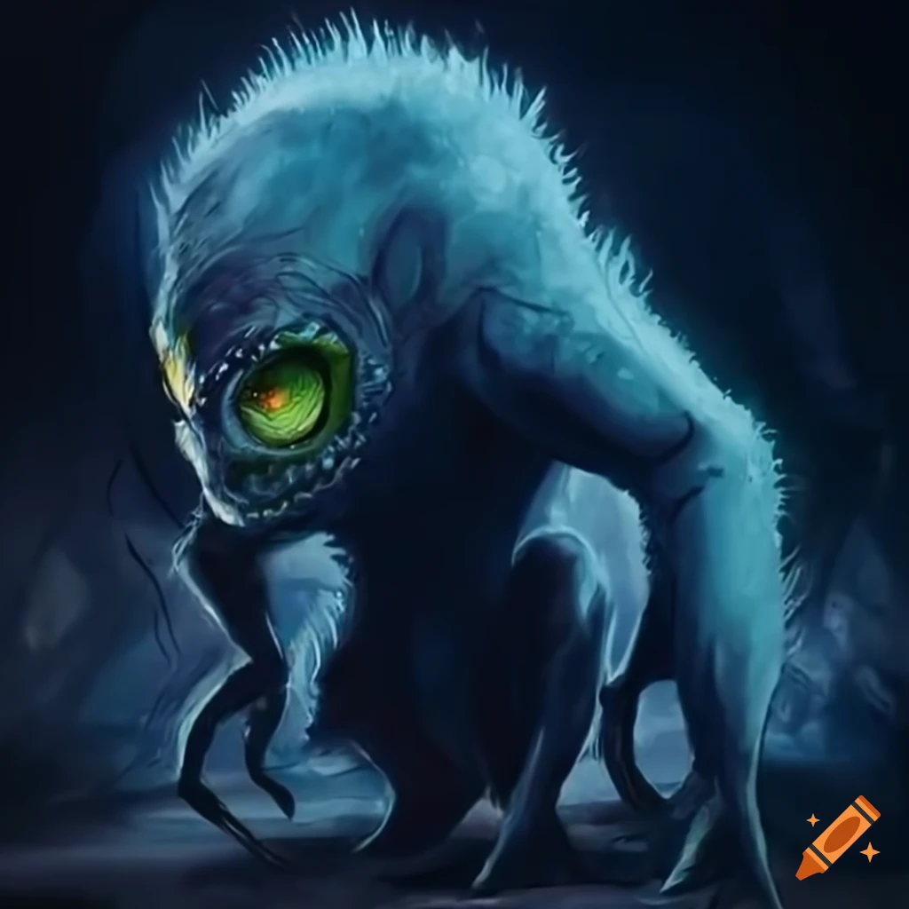 Fictional monster on Craiyon