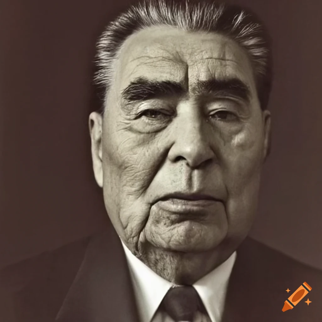 Portrait of leonid brezhnev on Craiyon