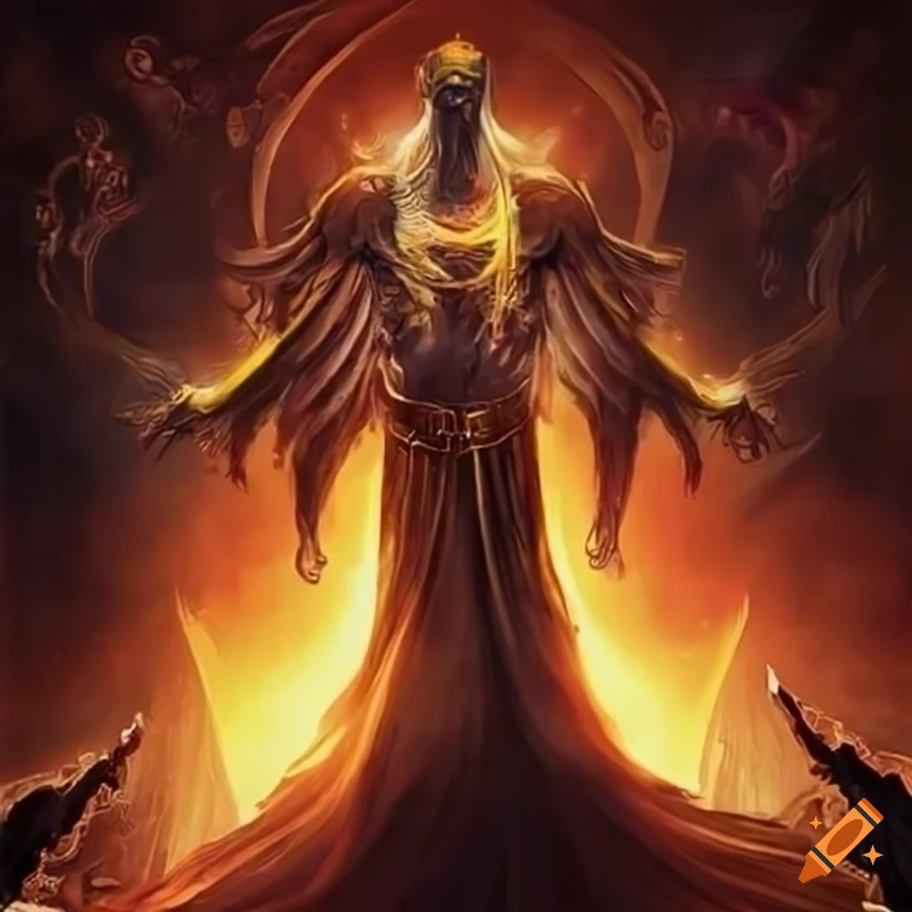 Representation of the god of sunlight on Craiyon