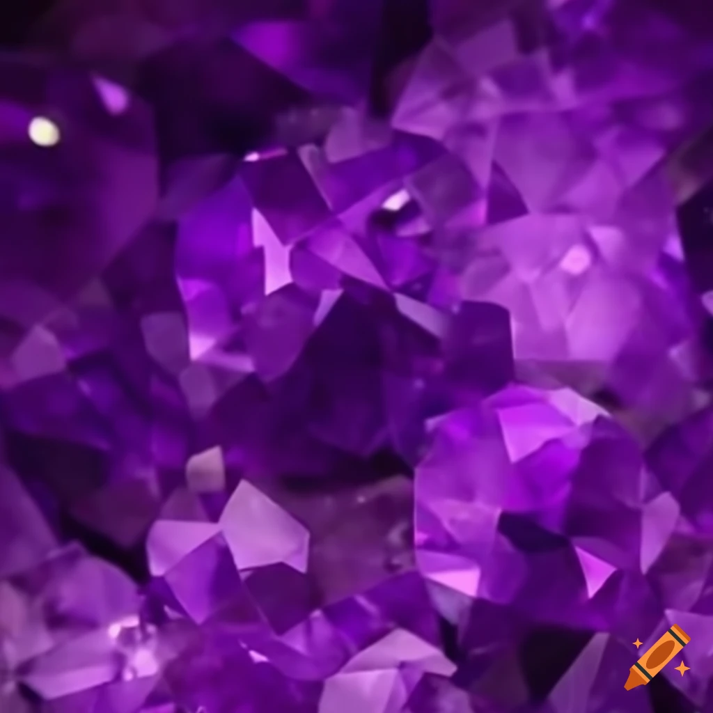 Amethyst crystal on Craiyon