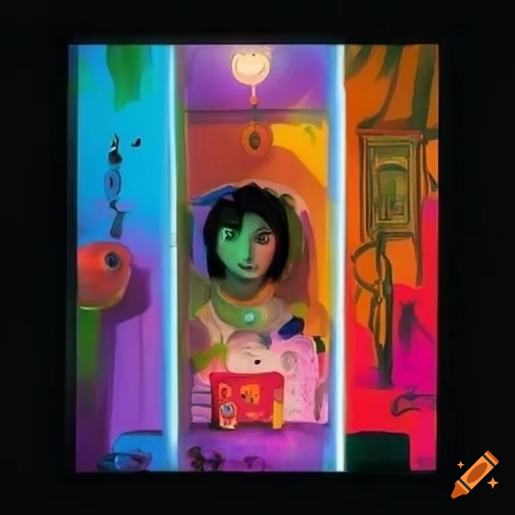 Colorful and whimsical artwork of tally hall's album on Craiyon