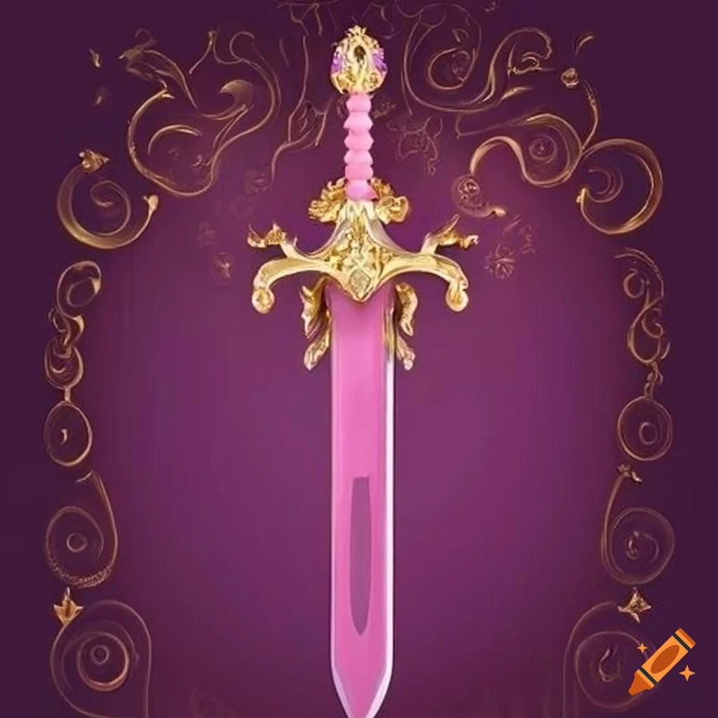 Celestial sword in watercolor style on Craiyon