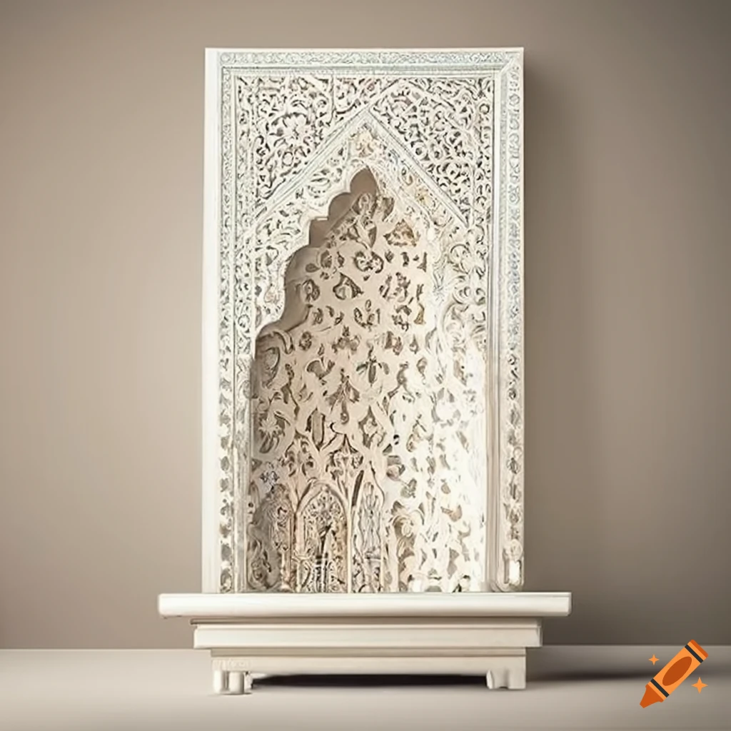 Islamic white altar art on Craiyon