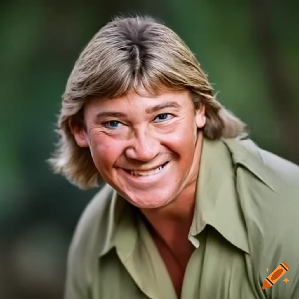 Tribute to steve irwin with angelic beings on Craiyon