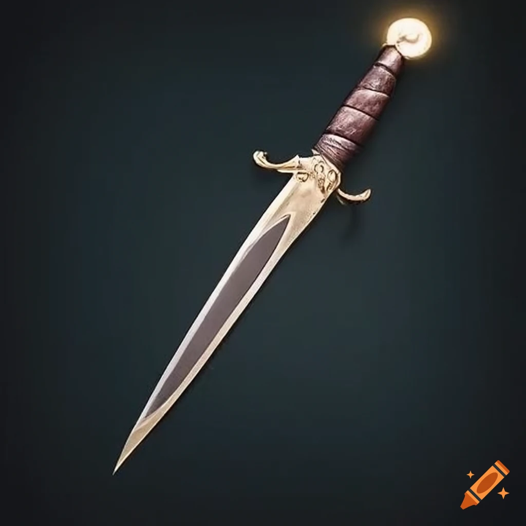 Elegant dagger on Craiyon