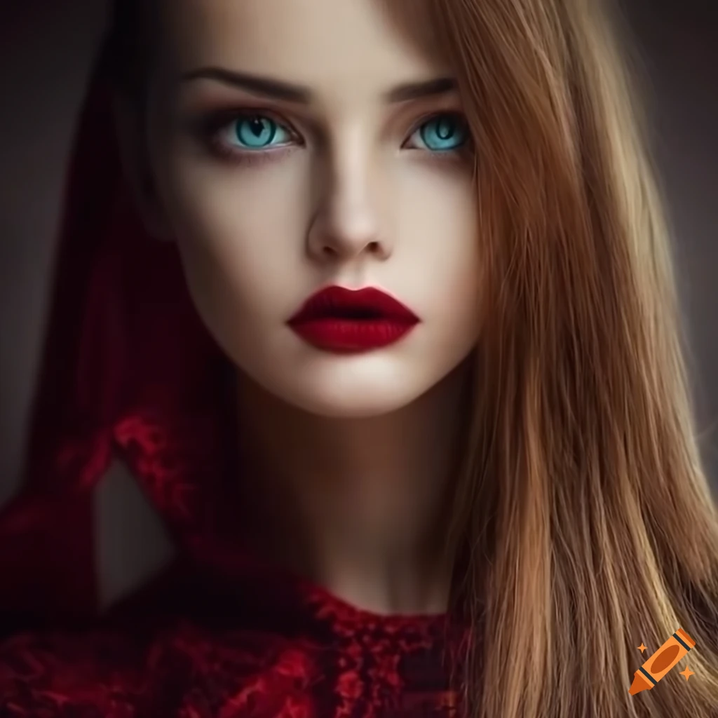 Photorealistic portrait of a stunning slavic woman on Craiyon