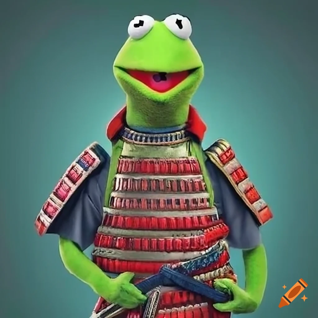 Kermit the frog dressed as superman on Craiyon