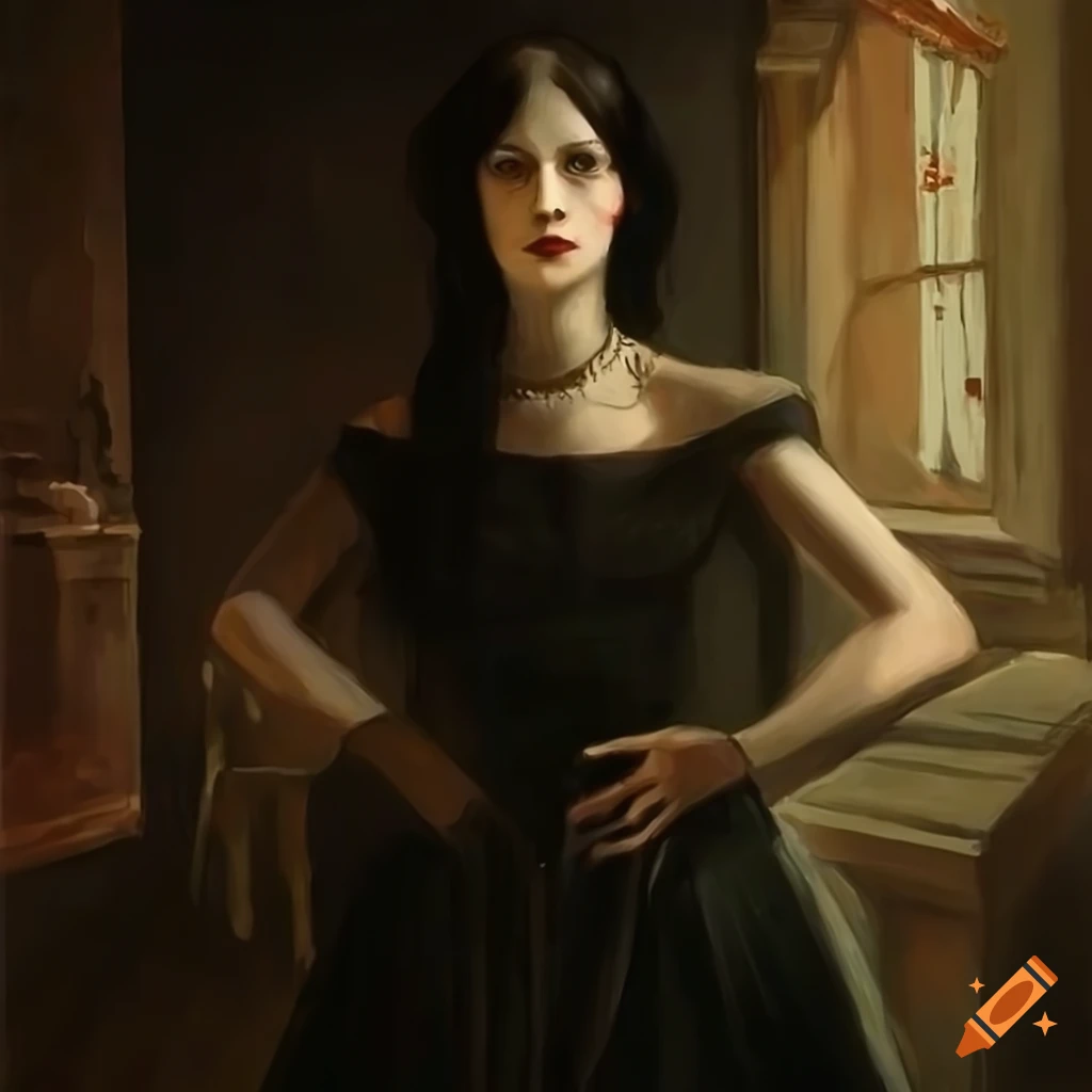 Portrait Of A Beautiful Brunette Woman In A Haunted House Setting portrait-of-a-beautiful-brunette-woman-in-a-haunted-house-setting