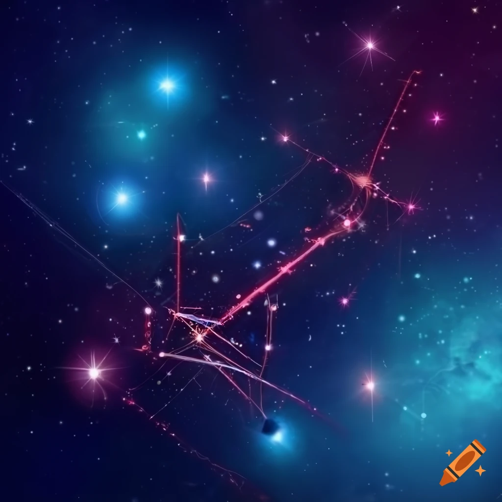 Abstract representation of intertwined electronic circuits with ...