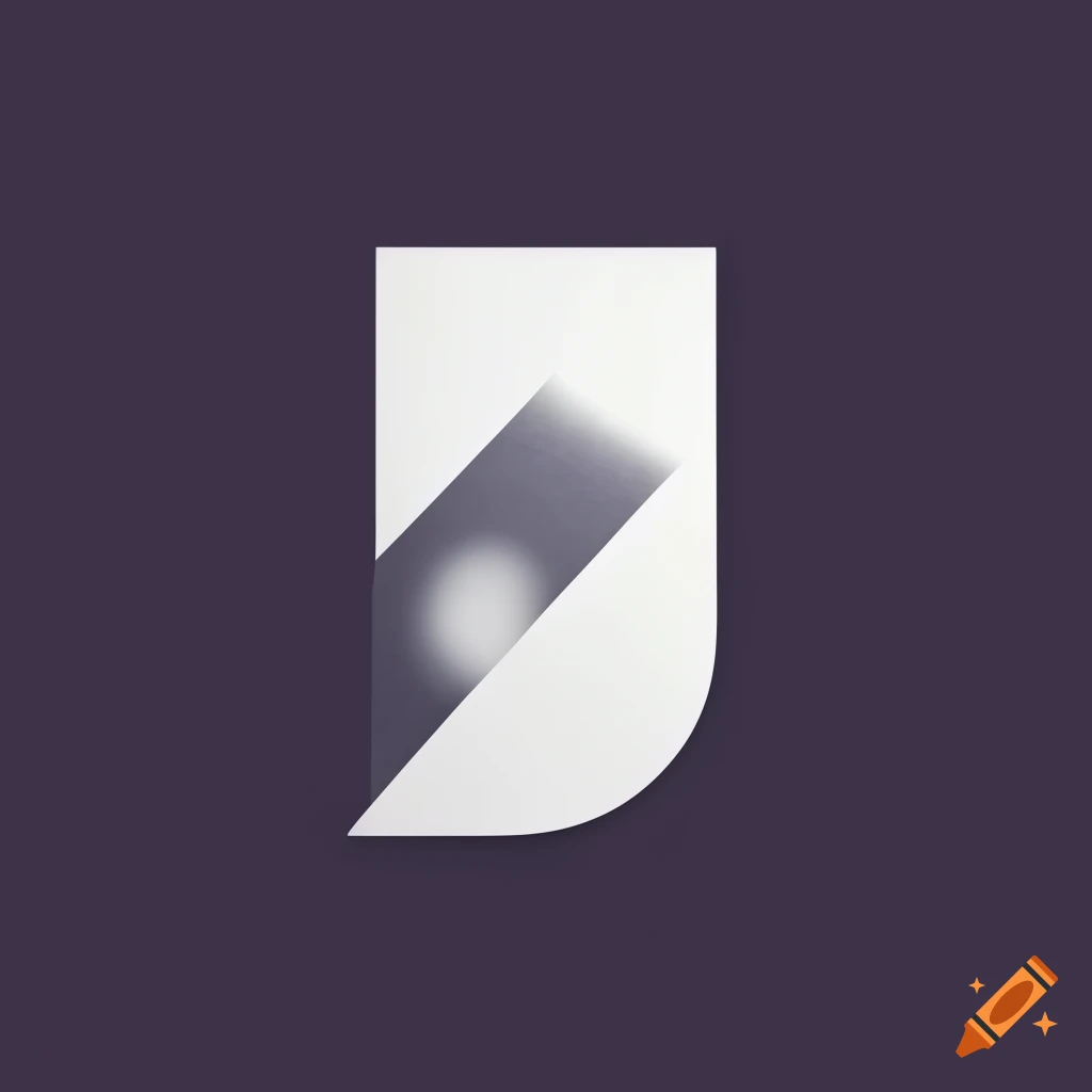 White minimalist logo design