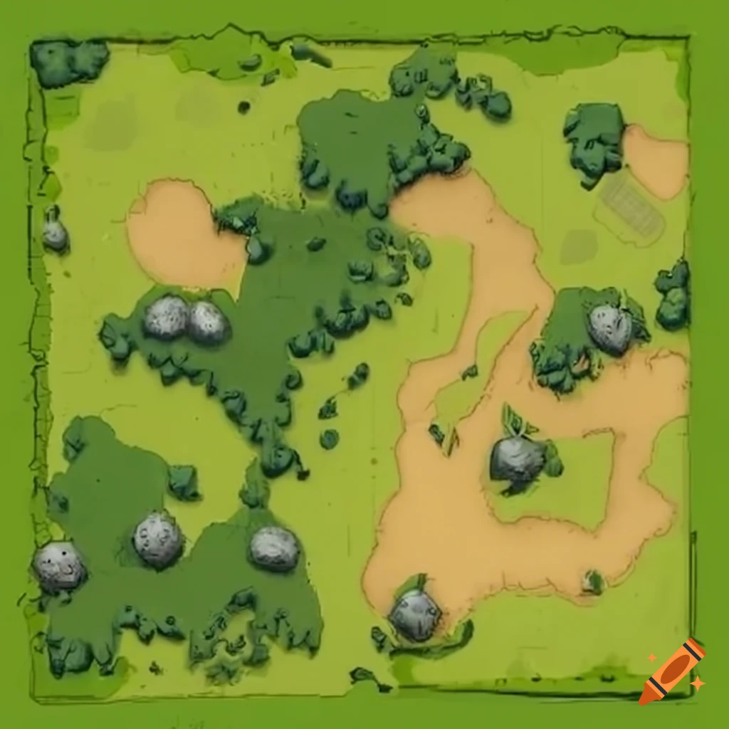 1:1 scale map for war game