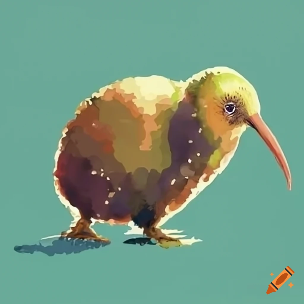 Image of a kiwi bird on Craiyon