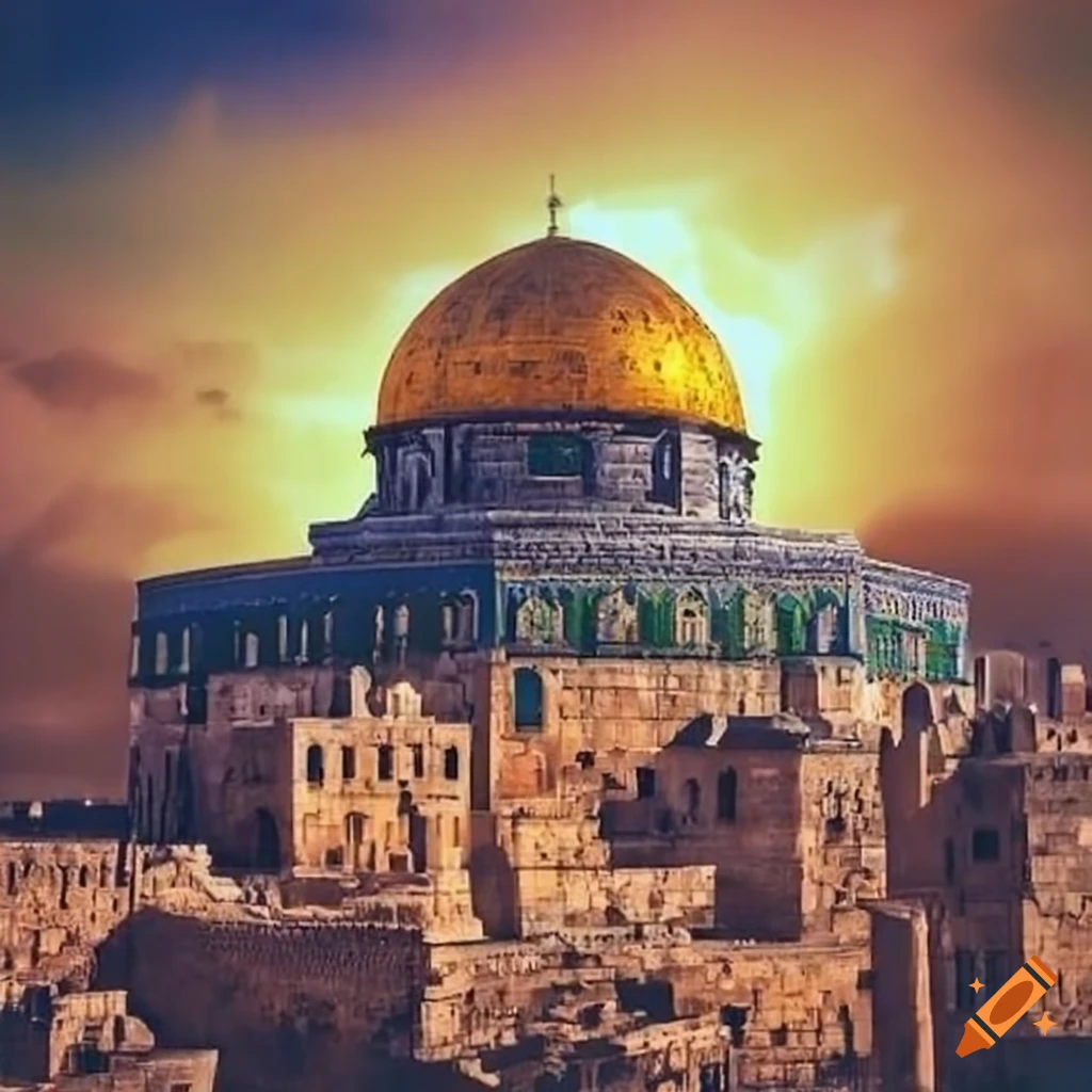 Ancient Jerusalem cityscape on Craiyon