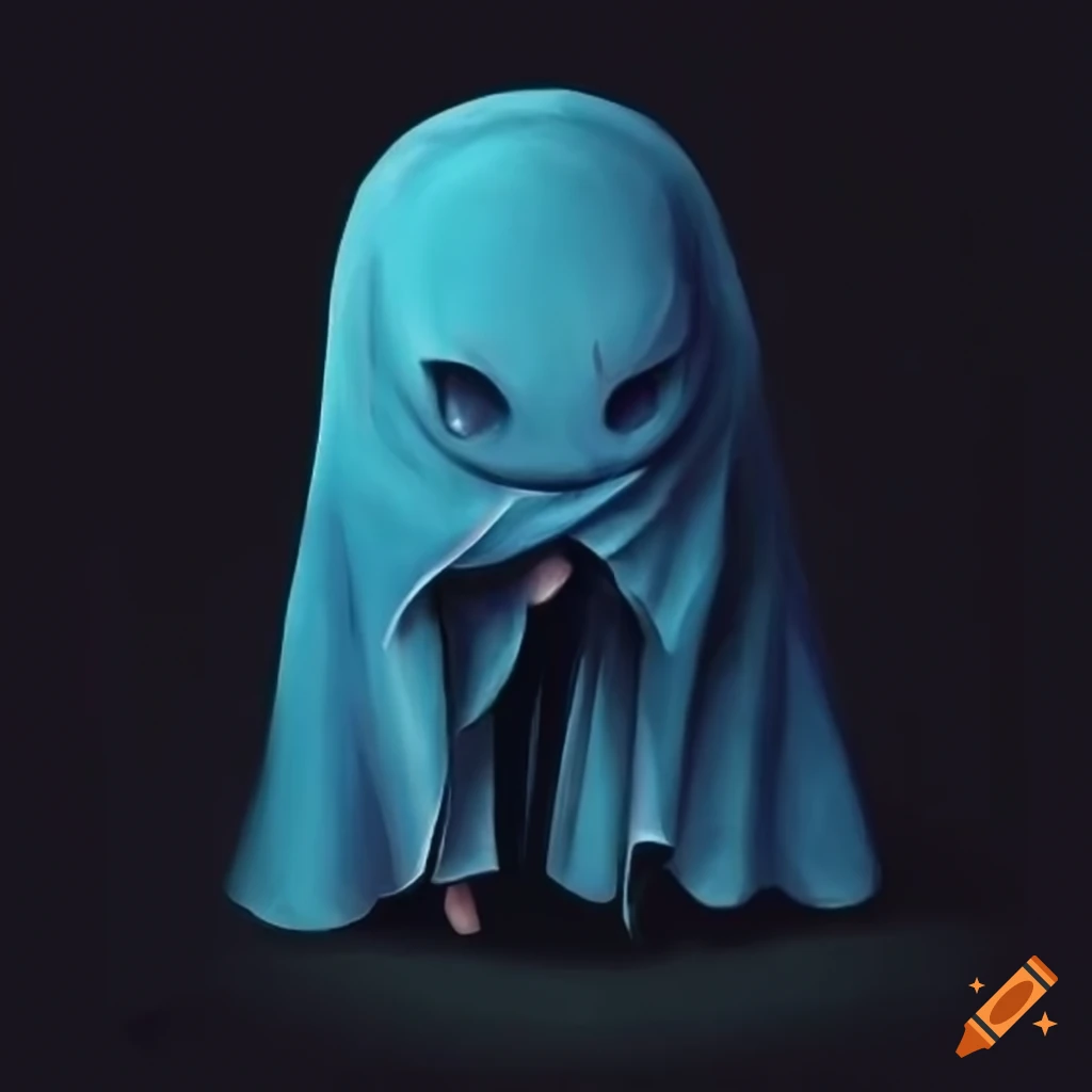 2d artwork of cloaked dream creatures on Craiyon