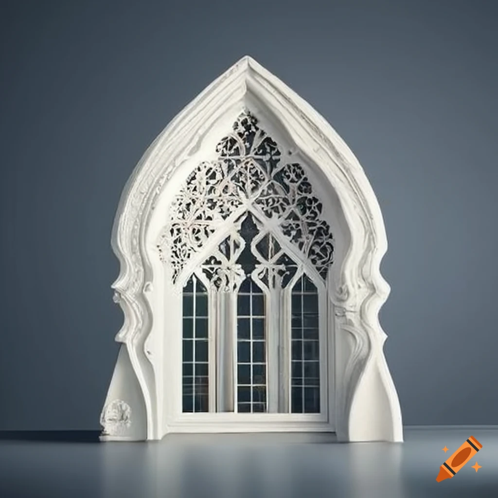 White islamic altar with a window