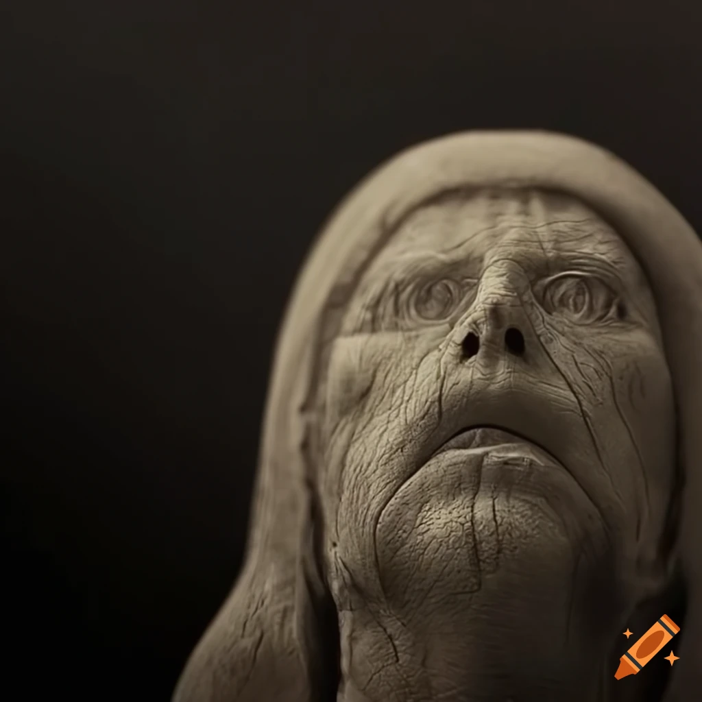 Portrait of a mysterious figure on Craiyon