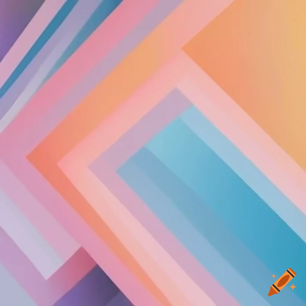 Pastel abstract geometric art on Craiyon