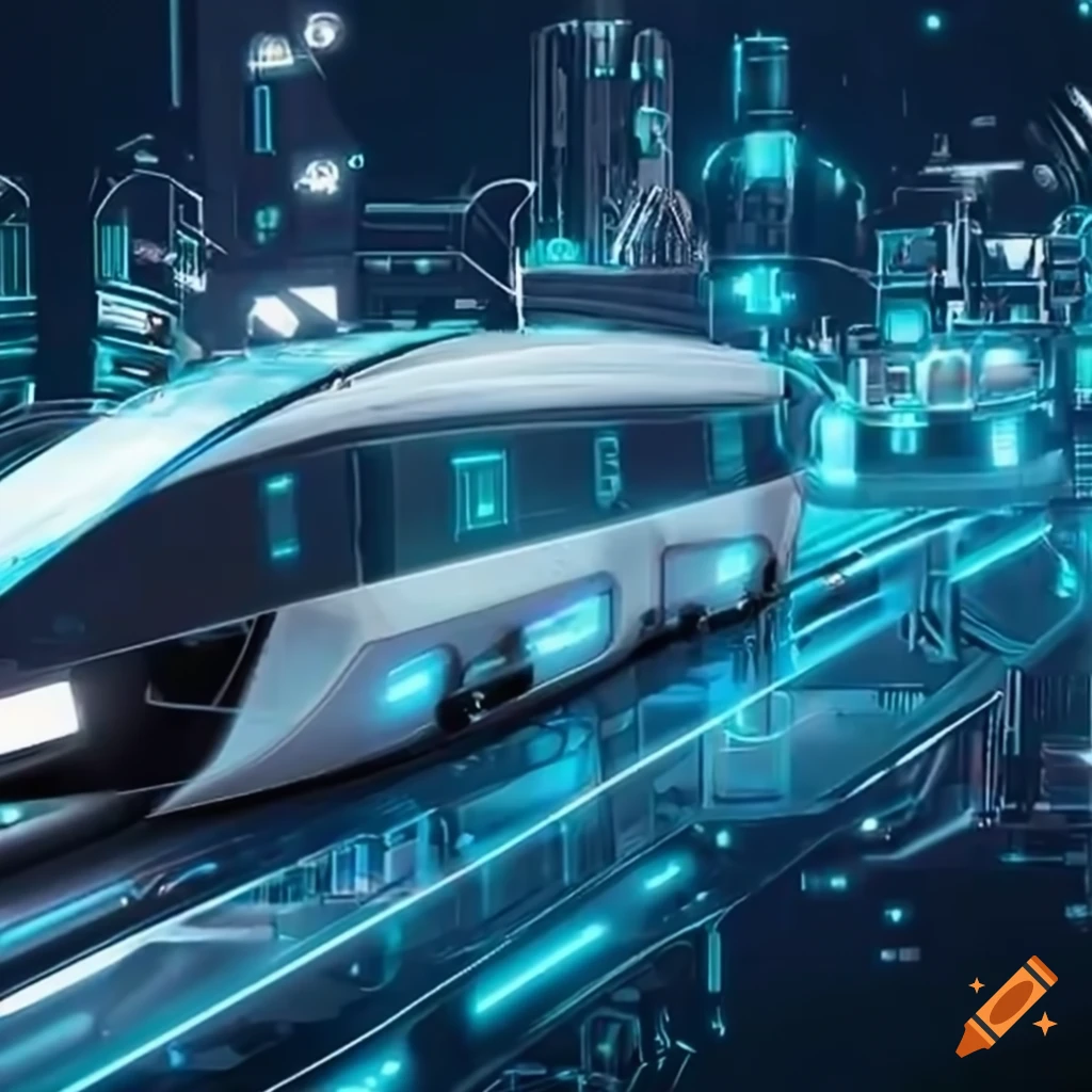 Futuristic transportation device with advanced technology