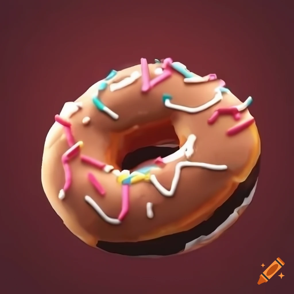 Logo of the Donut SMP server on Craiyon
