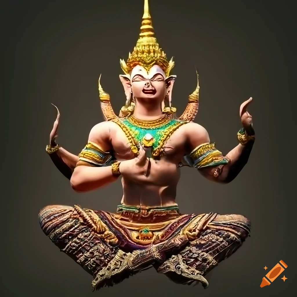 Photography of a majestic Garuda in flight on Craiyon