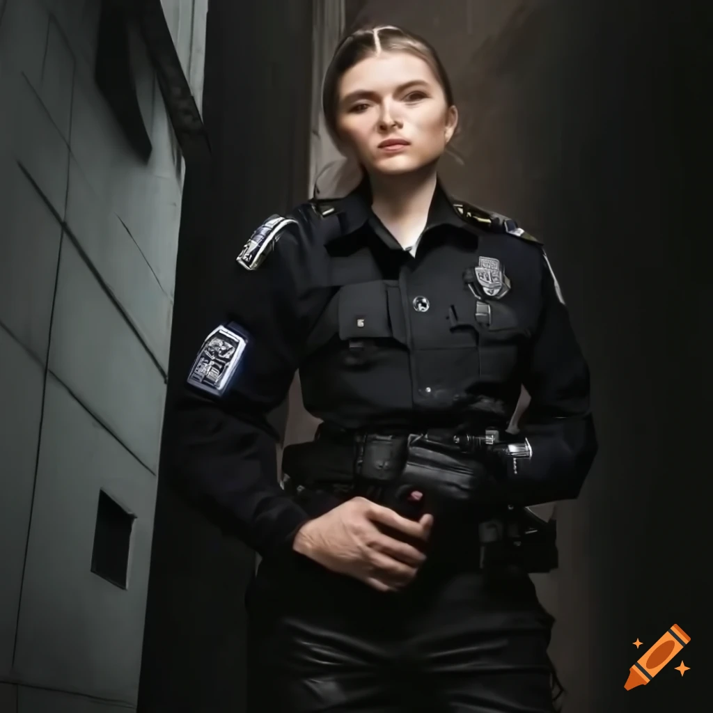 Police officer on street on Craiyon