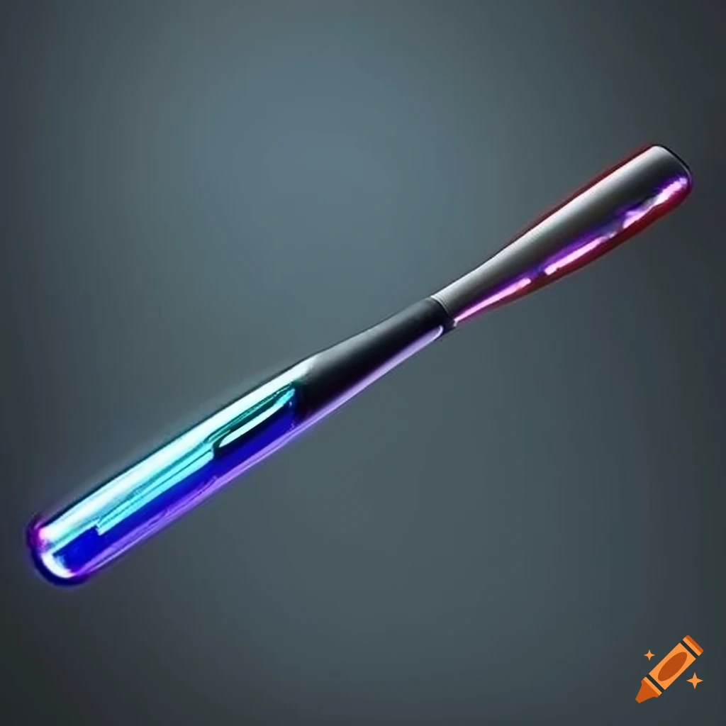 High-tech baseball bat with futuristic design on Craiyon