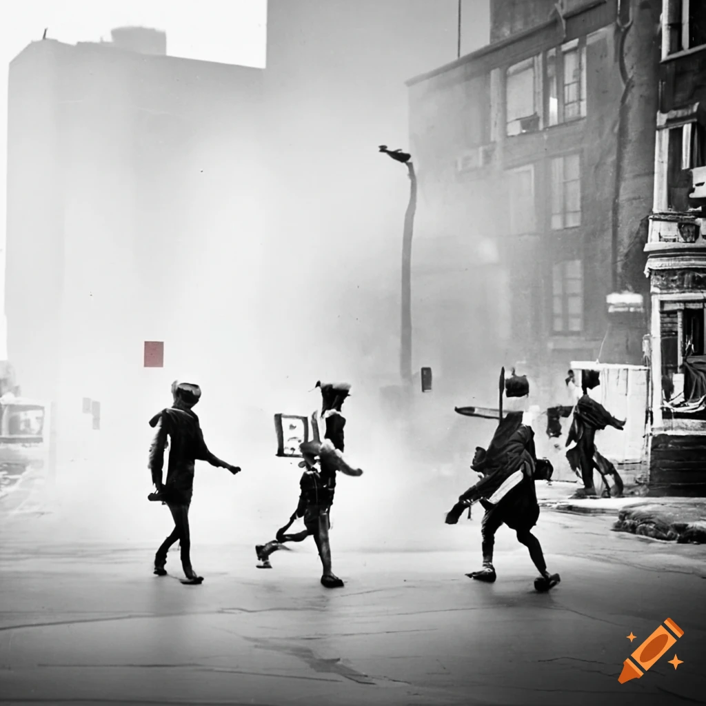 Illustration of an apartheid protest