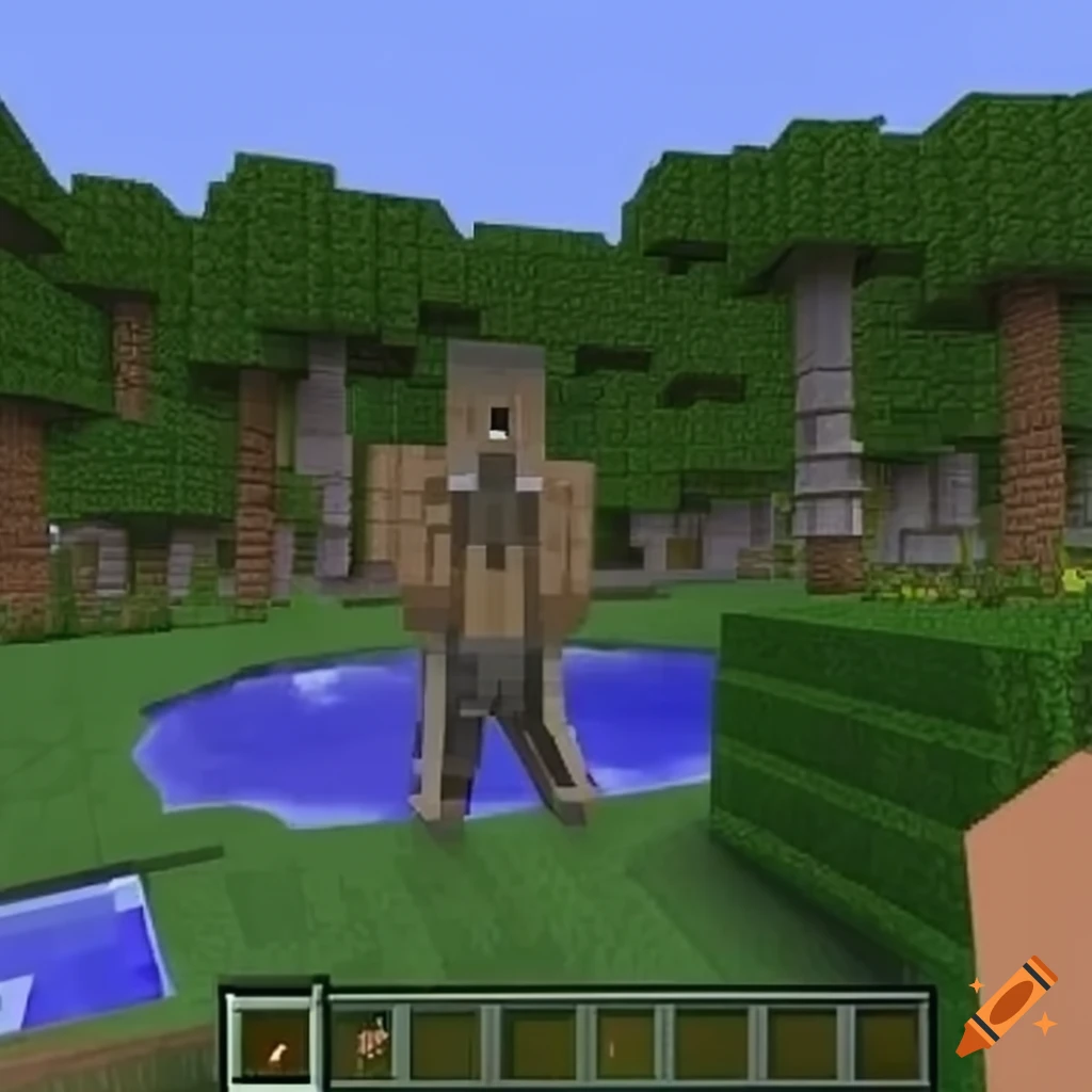 Minecraft adventure server on Craiyon