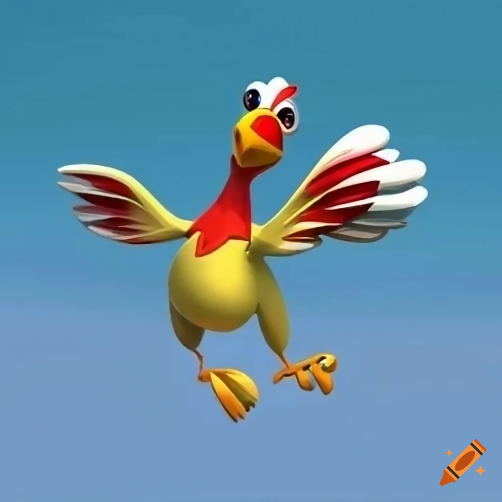 Cute pixar stork chibi character design on Craiyon