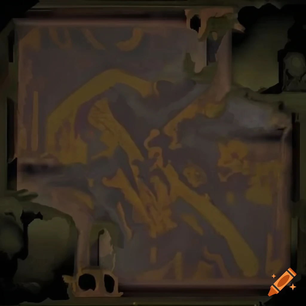 Abstract design of borders for diablo 2 game assets on Craiyon