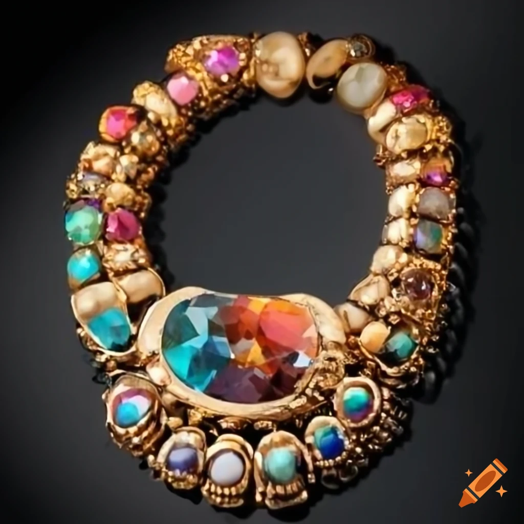 Collage of jewelry pieces on Craiyon