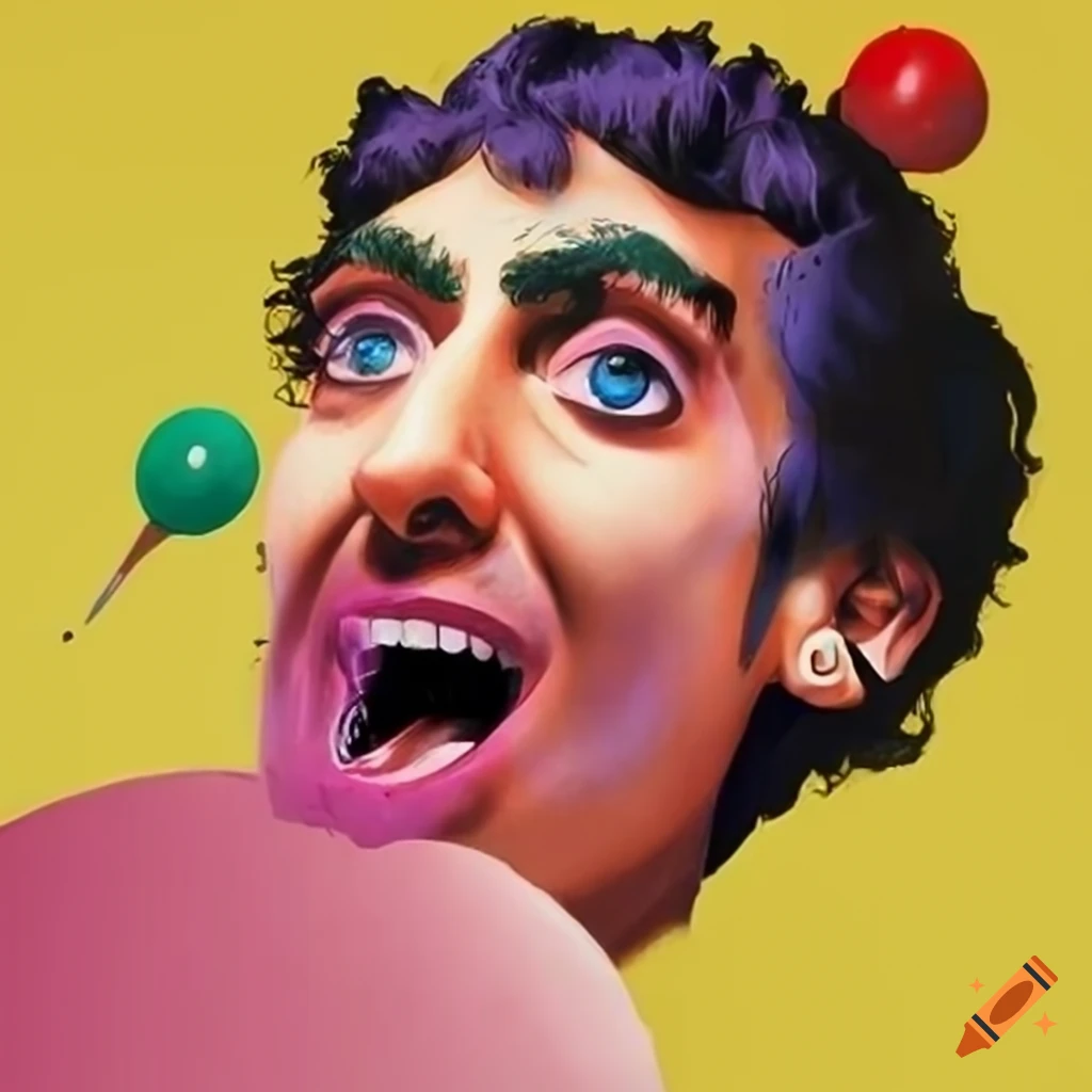 Colorful and whimsical artwork of Tally Hall's album on Craiyon