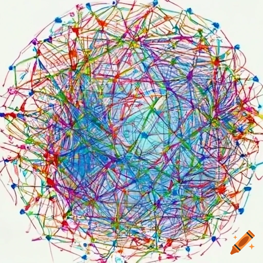 Image of creating complex expansive networks on Craiyon