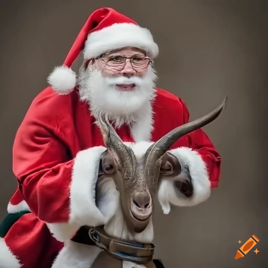 Humorous image of santa scolding polar bears and reindeer on Craiyon