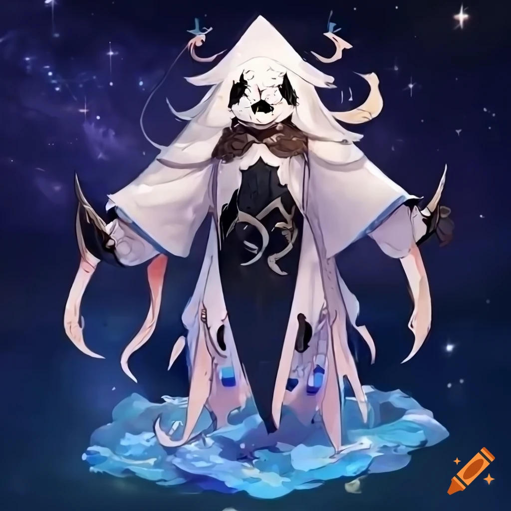 Full body artwork of Genshin Impact's Paimon on Craiyon