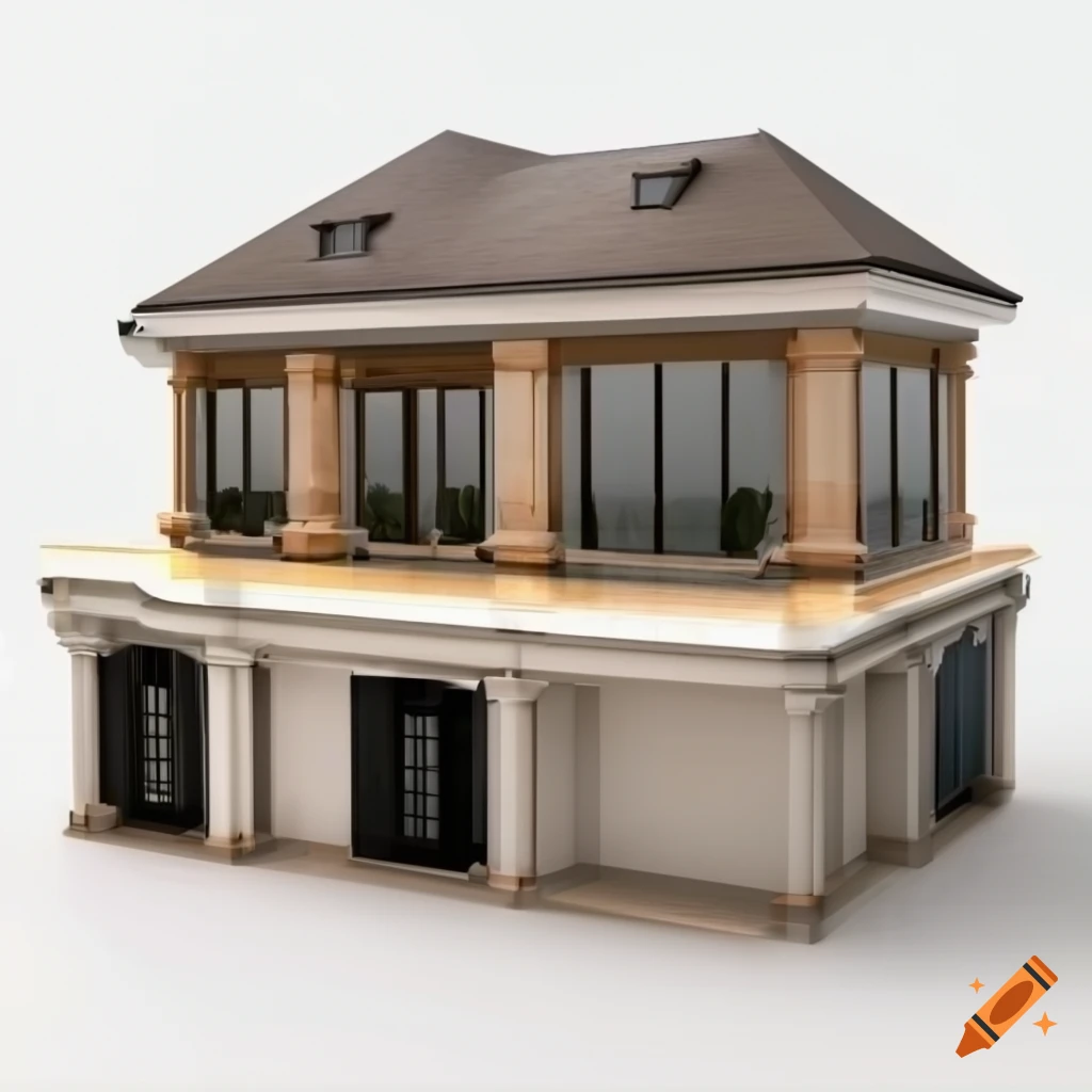 Veranda 3D structure on Craiyon