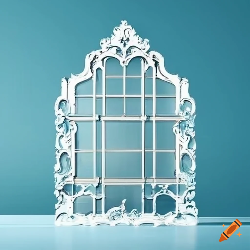 Ornamental rococo glass facade
