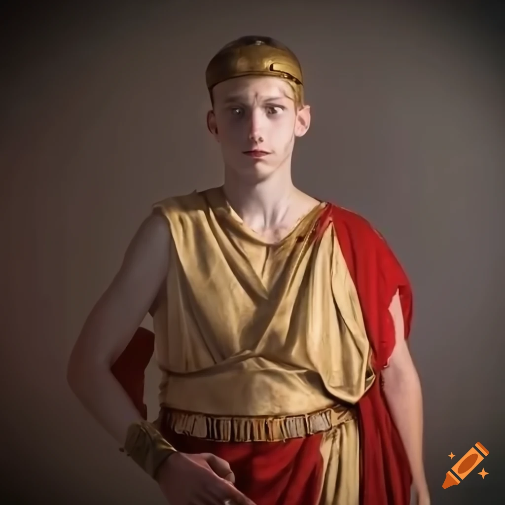 Portrait of a young roman legionnaire on Craiyon