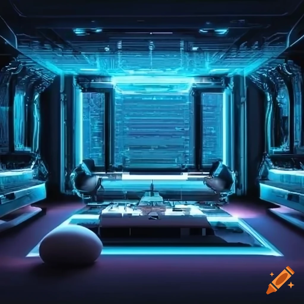 Large futuristic kidcore sci-fi lab on Craiyon