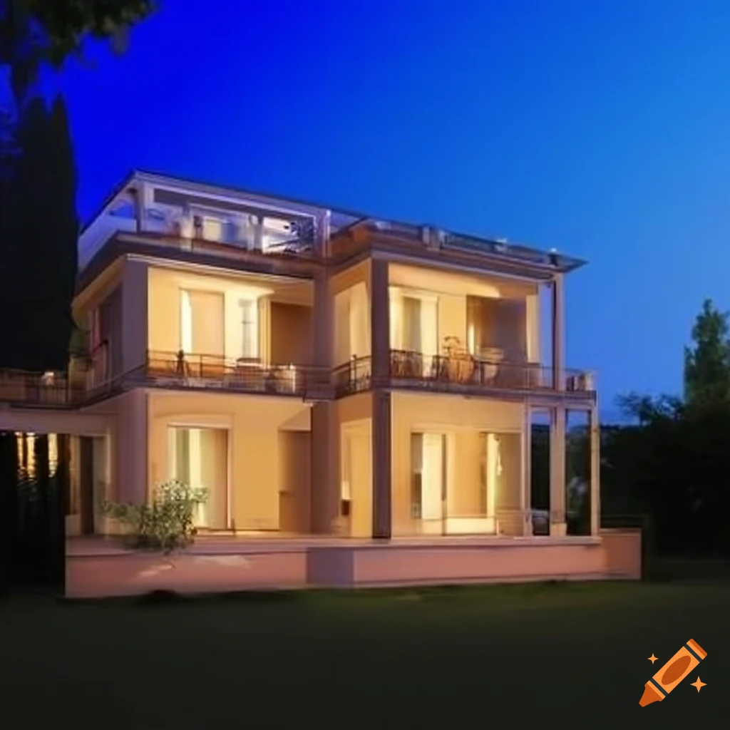 A beautiful villa in ekali athens on Craiyon