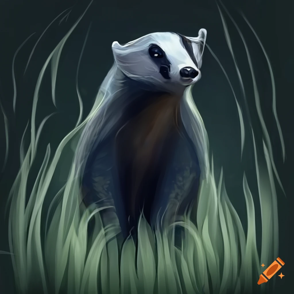 Gothic honey badger avatar on Craiyon