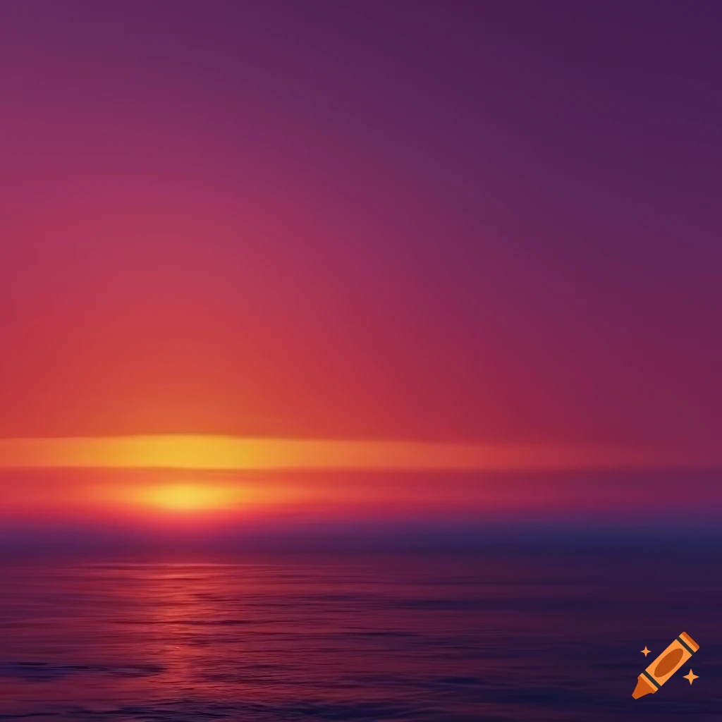 Breathtaking sunrise landscape with vibrant colors from purples to ...