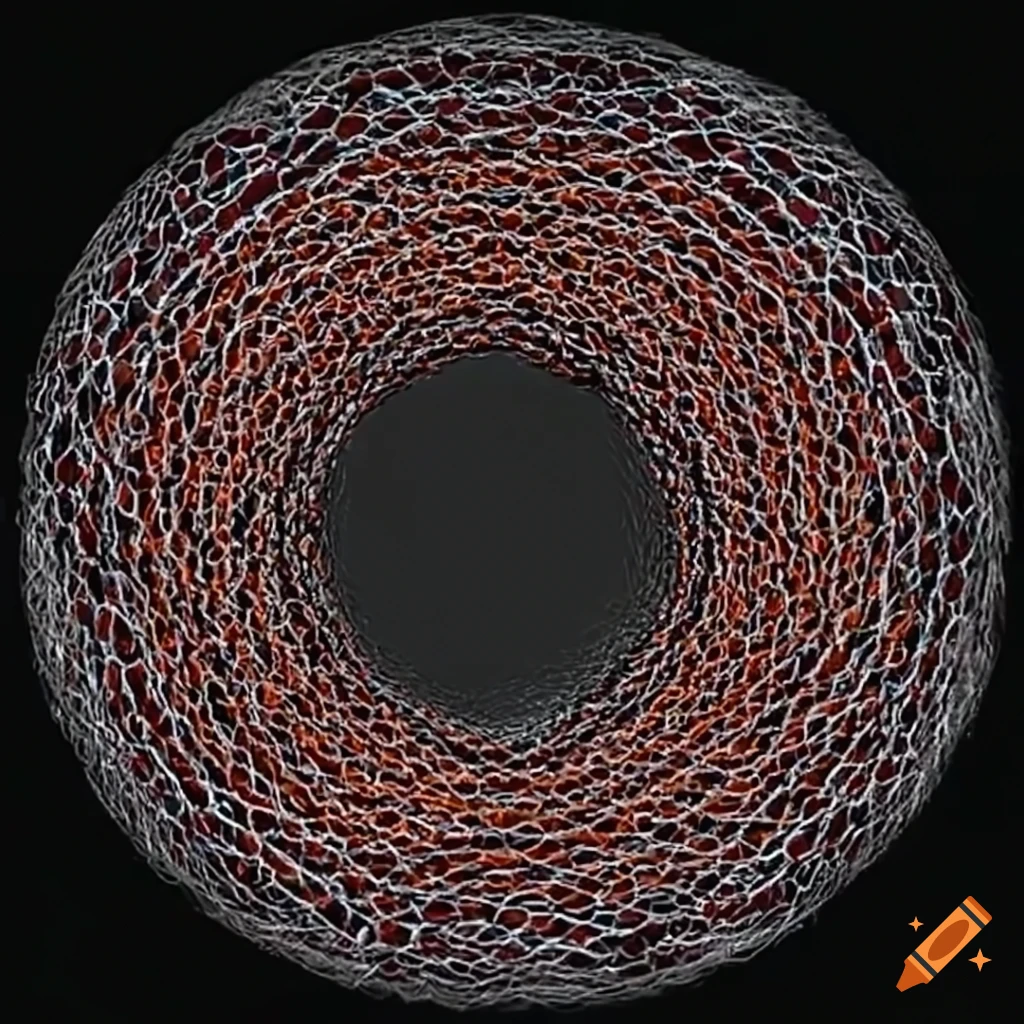 Flat black penrose labyrinth building in surreal architecture on Craiyon