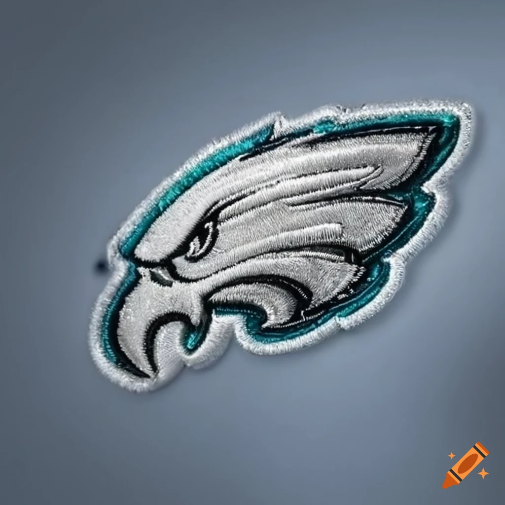 Shiny sequin eagles patch on Craiyon