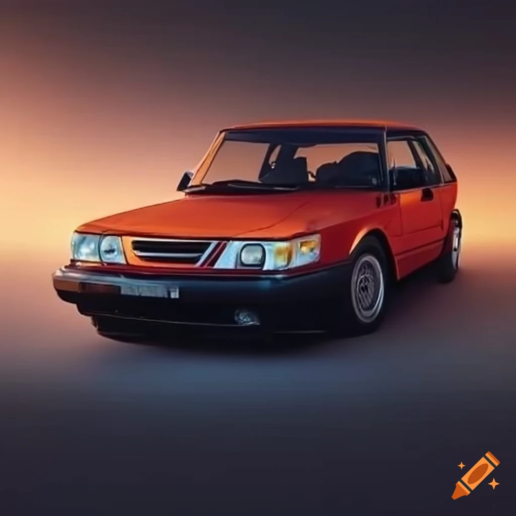 Saab 900 car on Craiyon