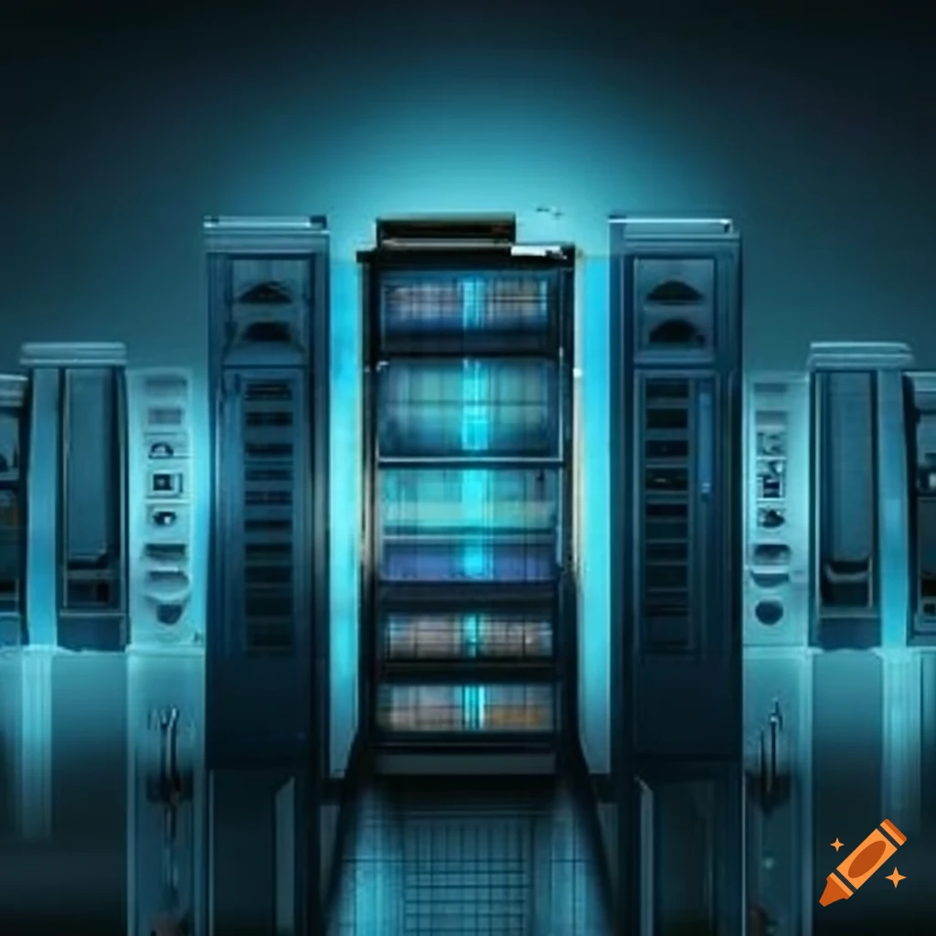 Illustration of list servers based on Craiyon