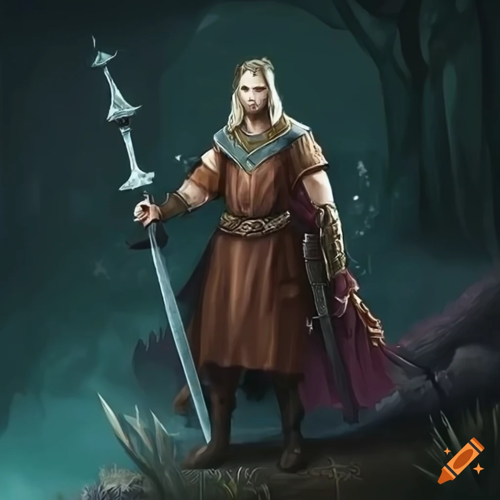 Realistic artwork of link in knight armor with blood on sword on Craiyon